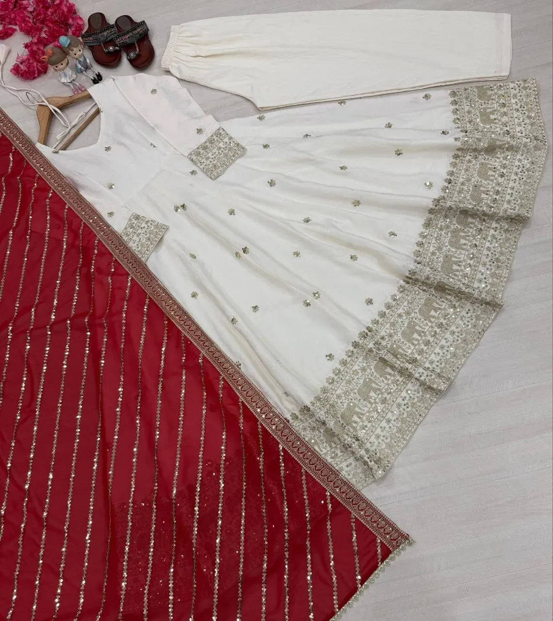 Elegant Designer Anarkali Dress Set for Women - TRENDBUY – TREND BUY