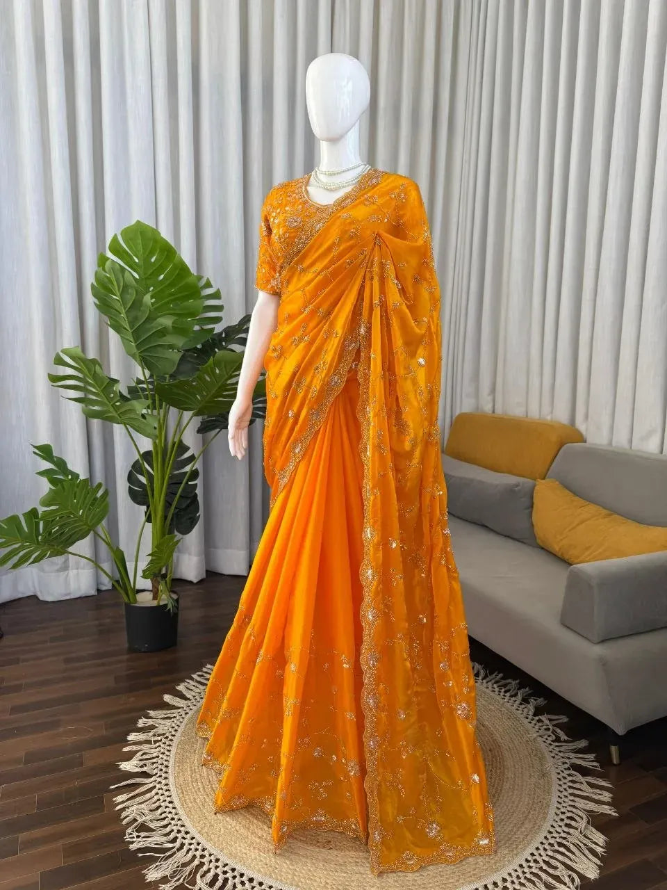 Luxe Designer Silk Saree - Elegant Wedding Wear for Women – TREND BUY