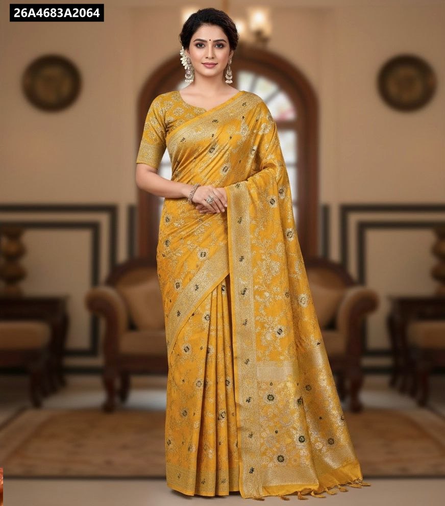 Dola Silk Jacquard Weave Saree for Women | TRENDBUY – TREND BUY