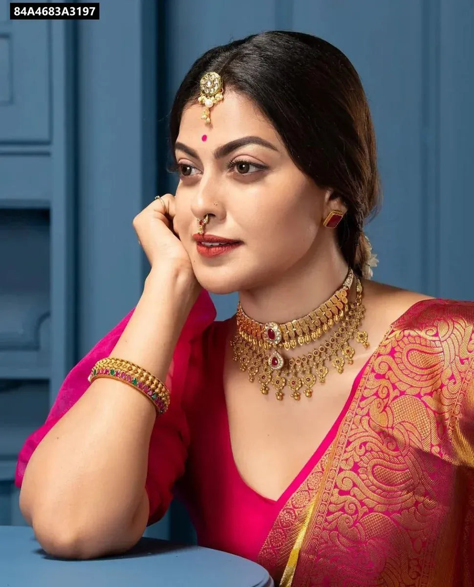 Soft Lichi Silk Saree for Women | TRENDBUY Festive... – TREND BUY